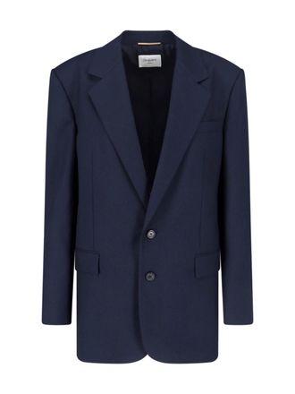 Saint Laurent Single-Breasted Wool Blazer