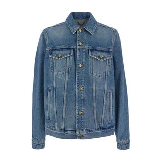 Golden Goose Blaue Jeansjacke mit aufgesetzten Taschen - - Jackets - Herren - Blau - M