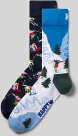 Happy Socks Socken aus elastischem Baumwoll-Mix Modell Winter Sports