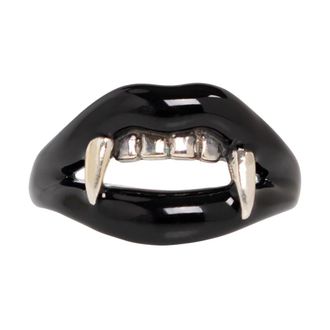 Yohji Yamamoto Homme, Accessoires, Noir, Taille: 42 MM Bague en argent