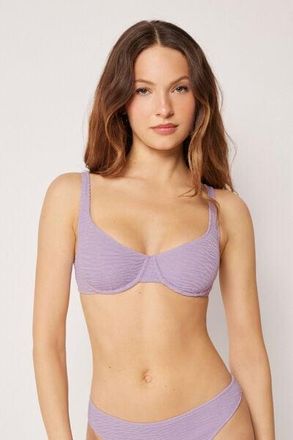 Calzedonia Balconette-bikinioberteil Crinkle Waves Violett