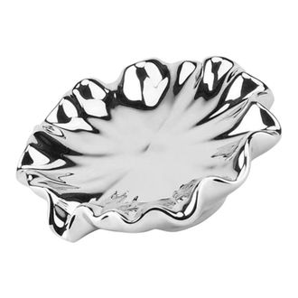 BESPORTBLE Selbstentleerende Keramik Seifenschale Silber mit Ablauf Wasserabweisender Seifenhalter f&uuml;r Badezimmer und K&uuml;che Praktischer Seifenhalter f&uuml;r Barseife