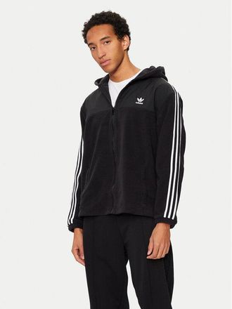 adidas Sweatshirt adicolor 3-Stripes Teddy IZ4802 Schwarz Regular Fit