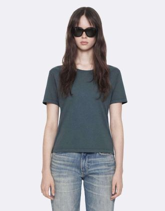 AllSaints Nat slim taille basse en indigo clair-Bleu