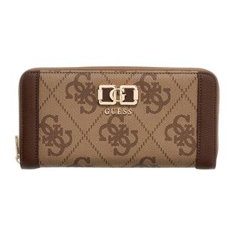 Guess Femme, Accessoires, Brun, Taille: ONE Size Karnilla Large Zip-Around Wallet