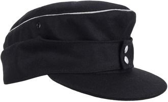 Erel Replik WW2 Deutsch M43 Offiziere Kappe (Panzer, 56 cm)