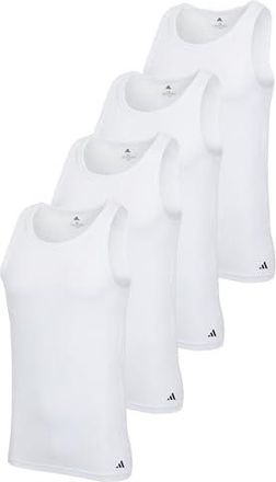 adidas Lot de 4 débardeurs pour homme - Durables - Évacuation de lhumidité, Blanc 2, XL