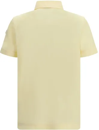 Moncler Cotton Piqu&eacute; Polo Shirt - Yellow