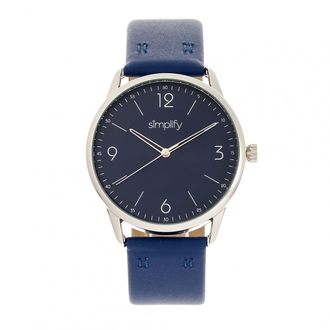 Simplify Vereinfachen Sie die 6300 Lederarmbanduhr