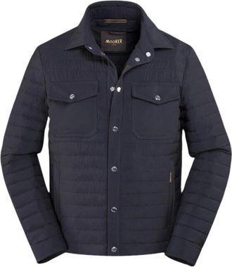 Moorer Homme, Vestes, Bleu, Taille: XL Bersan-Ac Overshirt