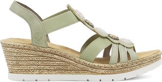 Rieker Sandalen Rieker 619B2-52 Gr&uuml;n