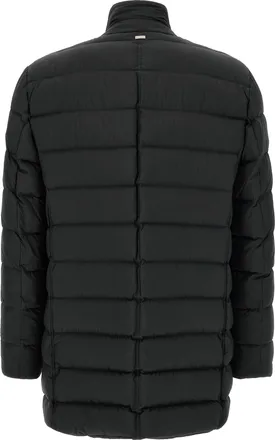 Herno Mens Black Polyamide Full-Length Jacket Clothing