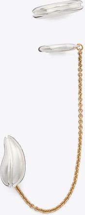 Tory Burch Damen Pierced Chain Ear Cuff