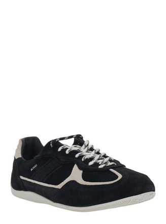 Alohas Mens Sneakers Suede Black Trainers