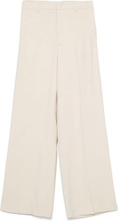 Pantaloni Torino Palazzohose aus Twill - Nude
