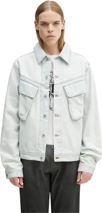 Marcelo Burlon Herren, Jacken, Blau, LGr&ouml;&szlig;e