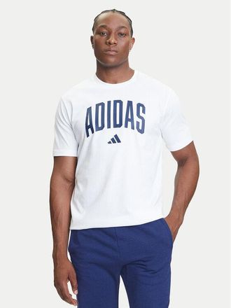 adidas T-Shirt Collegiate Lineage Graphic JM6416 Weiß Regular Fit