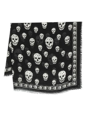 Alexander McQueen foulard imprimé - Noir