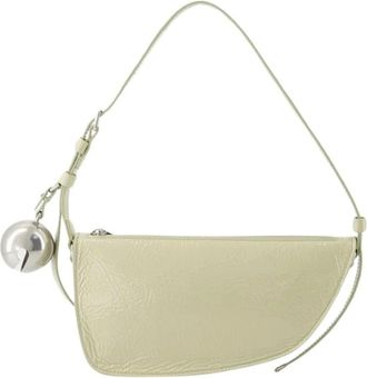 Burberry Femme, Sacs, Beige, Taille: ONE Size Sac bandouli&egrave;re en cuir verni avec breloque boule