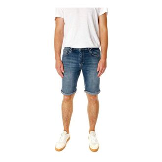 Gabba Homme, Shorts, Bleu, Taille: W30 Shorts en denim avec style à cinq poches