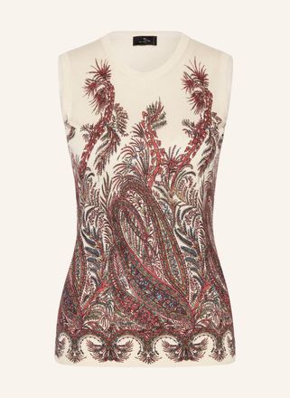Etro Etro Stricktop Mit Seide rot