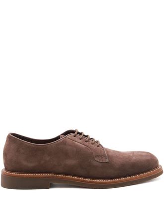 Brunello Cucinelli derbies en daim - Marron