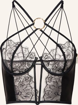 Livy Livy Bustier Dahlia Street Mit Cut-Out Und Seide schwarz