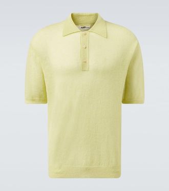 Auralee Polopullover aus einem Mohairgemisch