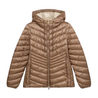 Oltre Leichte Kapuzen-Daunenjacke - - Jackets - Damen - Beige - S
