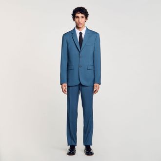 Sandro Veste de costume en laine