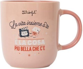 Mr. Wonderful Tasse - Das Leben mit dir ist das Sch&ouml;nste, was es gibt - Keramiktasse mit Liebesbotschaft