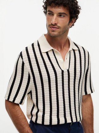 Tommy Hilfiger Poloshirt OPEN KNIT RELAXED FIT POLO aus Lochstrick, relaxed