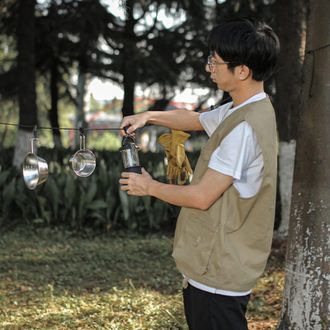 Generic Feiner Arbeitskunst Campingplatz -Lagerriemen, Tragbarer Winddes Multifunktional Einstellbarer Camping -Lanyard