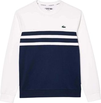 Lacoste Sweatshirt f&uuml;r Herren, Tennis (Wei&szlig;/Marine)