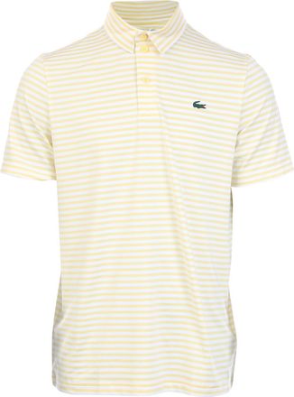Lacoste Poloshirt f&uuml;r Herren, Mit UV-Schutz, Emblem, Regul&auml;r (Wei&szlig;/Gelb)