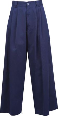 ottod'Ame Femme, Pantalons, Bleu, Taille: 40 FR Wide Pantalons