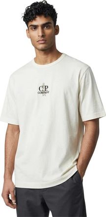 C.P. Company C.p. Company, Homme, Tops, Blanc, Taille: XL 1020 Jersey T-shirt