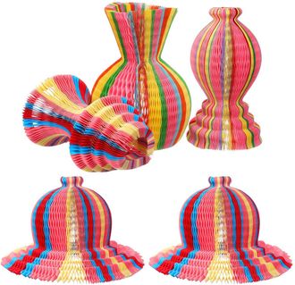 Valiclud Damen Sonnenhut Faltbar Aus Hautfreundlichem Papier in Vasenform Mit Gro&szlig;er Krempe F&uuml;r Sommer Strand Outdoor Accessoires