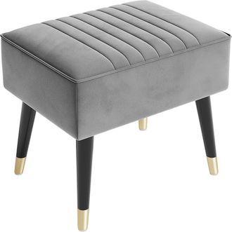 Vesgantti Sitzhocker, Ottomanischer Fußhoker aus Samt, Hocker für Relaxsessel Lehnstühle Vintage Retro Sessel Polstersessel, Ottomane für Wohnzimmer