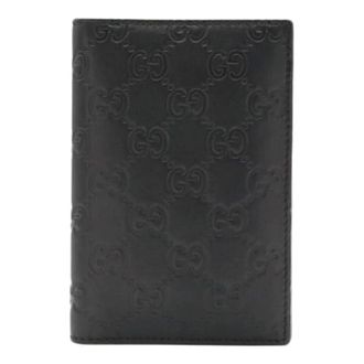 Gucci Portefeuille vintage en cuir pr&eacute;-poss&eacute;d&eacute; - Femme - Pre-owned - Noir - Taille: ONE Size
