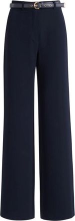 Max Mara Femme, Pantalons, Bleu, Taille: 38 FR Mstamico Wide Leg Pantalons