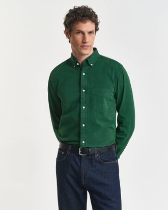 GANT Herren Regular Fit Twillhemd (XXXL) FOREST Grün