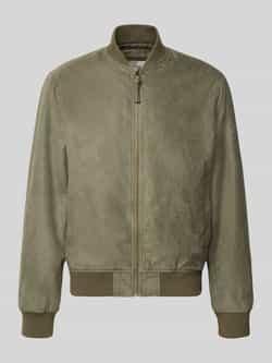 Jack & Jones Bomberjacke in Leder-Optik mit Stehkragen