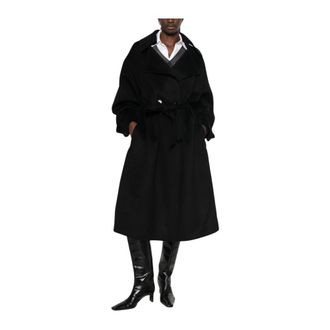 Frankie Shop London Double Breasted Coat - - Coats - Damen - Schwarzk - M