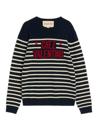 Valentino Garavani Pull Col Rond - Noir