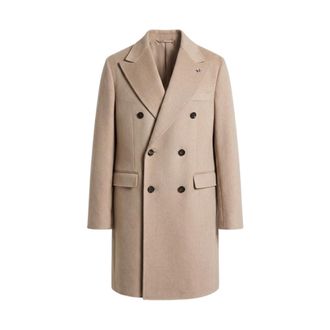 PESERICO Homme, Manteaux, Beige, Taille: 2XL Double-Breasted Manteaux