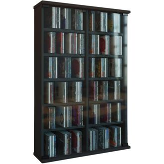 ebuy24 Ebuy24 - Holz cd dvd Stand Regal Roma Glast&uuml;r