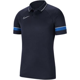 Nike Nike Herren Dri-fit Academy Polo Hemd, Obsidian / Weiß Königlich Blau Weiß, XXL EU