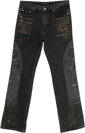 Who Decides War by Ev Bravado Mechanic Gerades Jeans - - Jeans - Herren - Schwarzk - W30