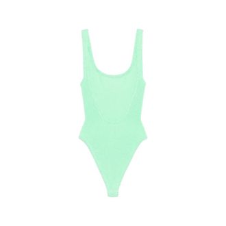 Hunza G Femme, Maillots de bain, Vert, Taille: ONE Size S-Square-Cr Crinkle